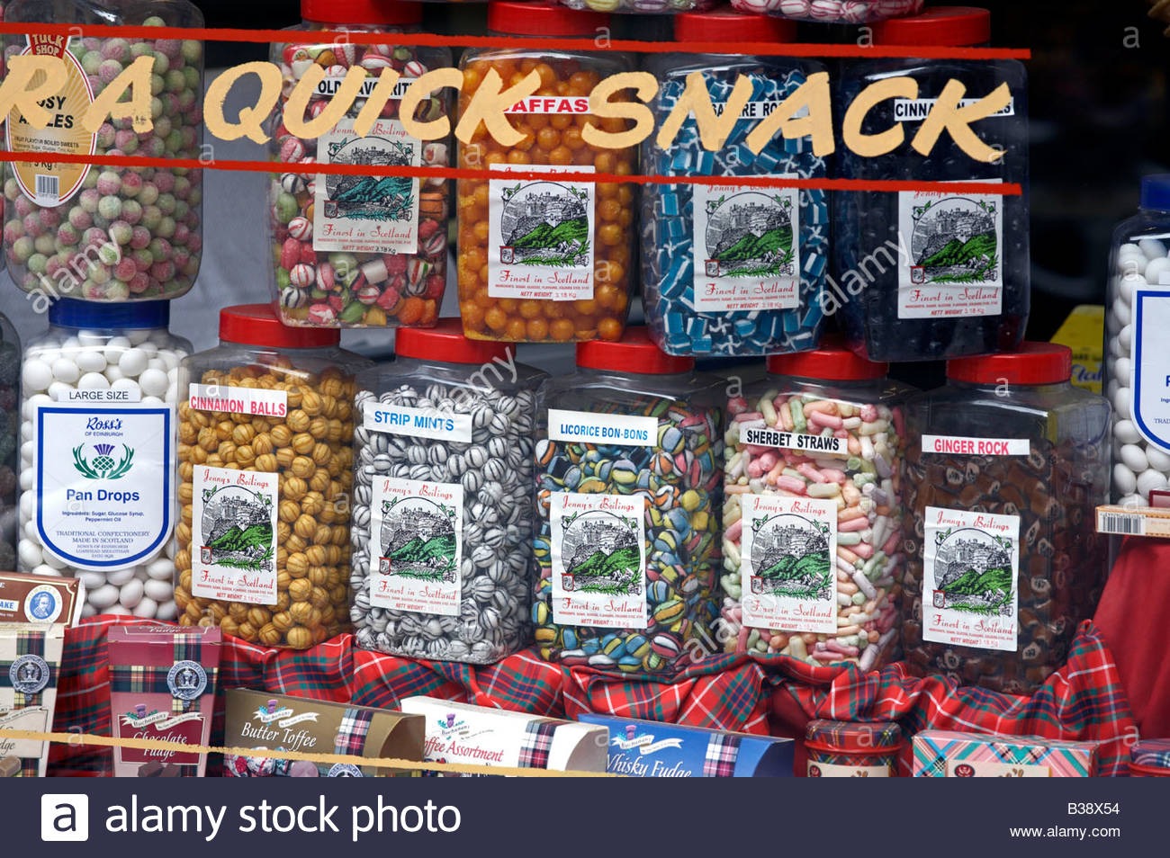 Traditional sweet shop window Stock Photo - Alamy