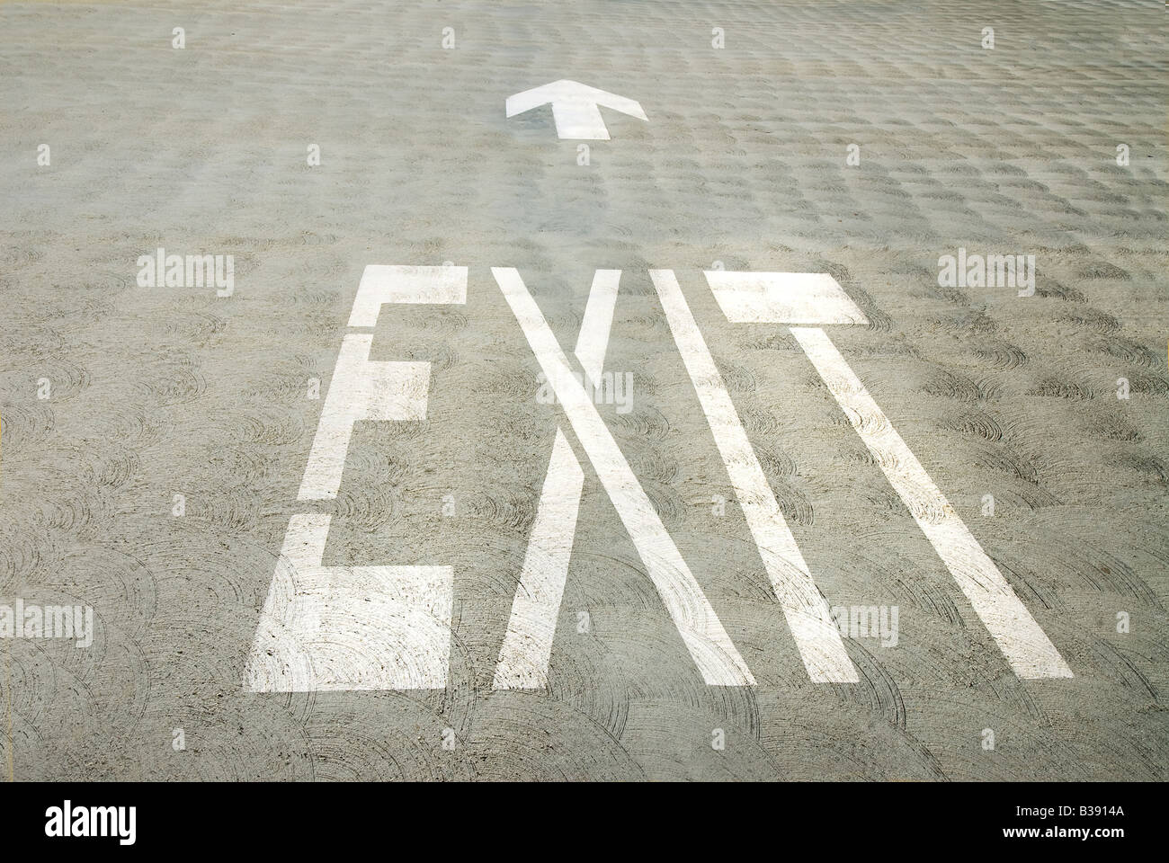 Parking Lot Exit Sign