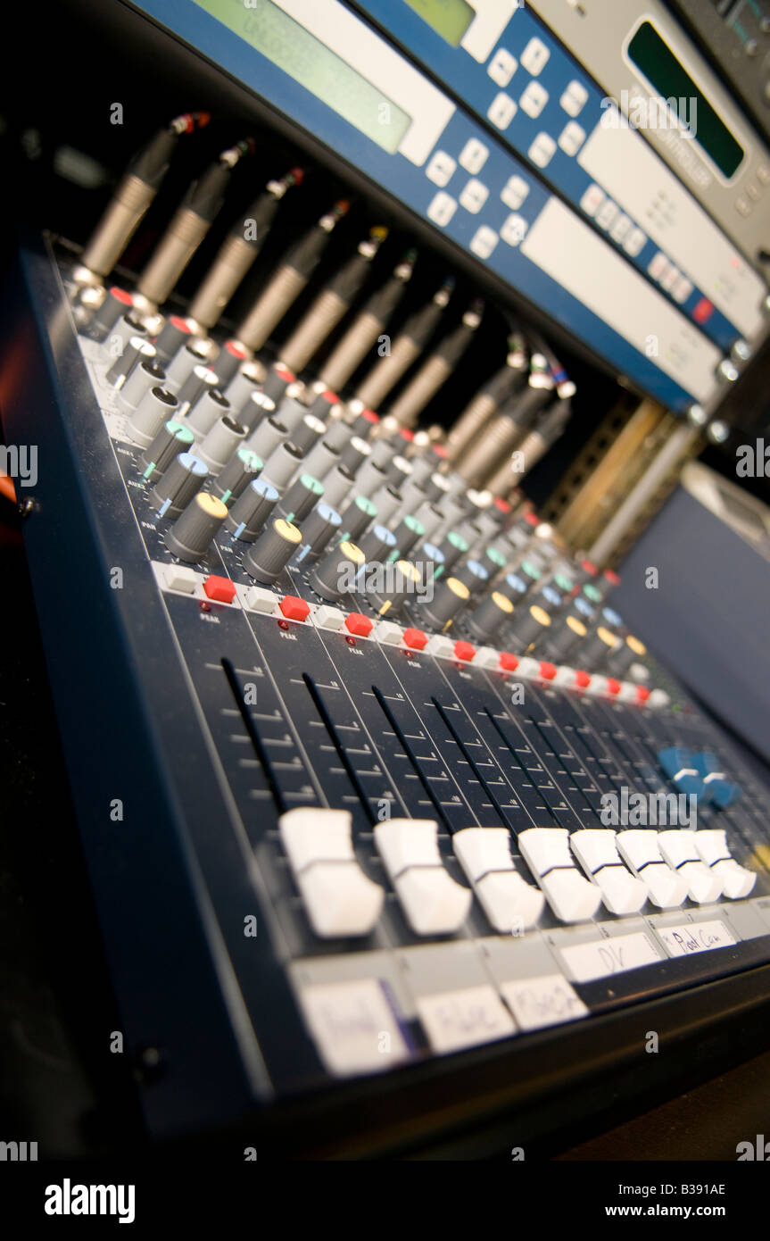 audio mixer with advent control technology inside a satellite uplink ...