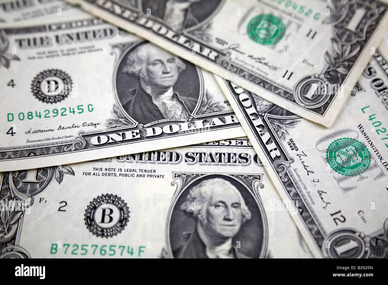 Green Back Bank note Dollars from United States of America Stock Photo ...