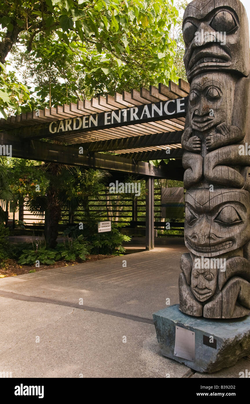 "Entrance to the Van Dusen botanical gardens Vancouver Canada Stock ...