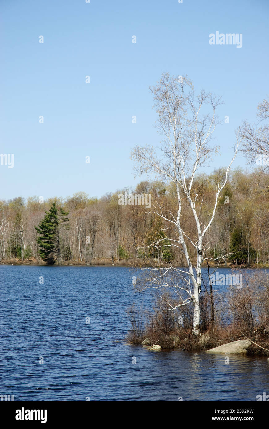 A beautiful lake in the Adirondack State Park in Upstate New York Stock ...