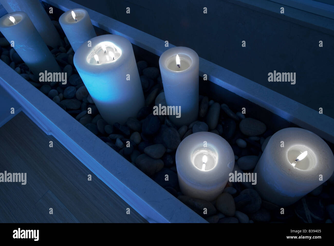 Candles lit inside home hi-res stock photography and images - Alamy