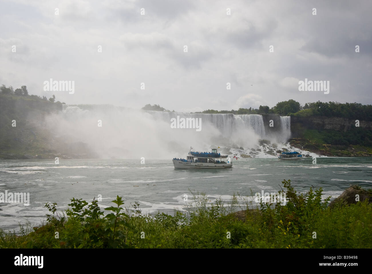 American and Bridal Veil Falls as part of Niagara Falls from the ...