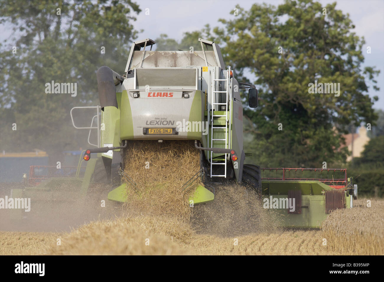 Claas Combine Harvesting Winter Wheat Stock Photo - Alamy