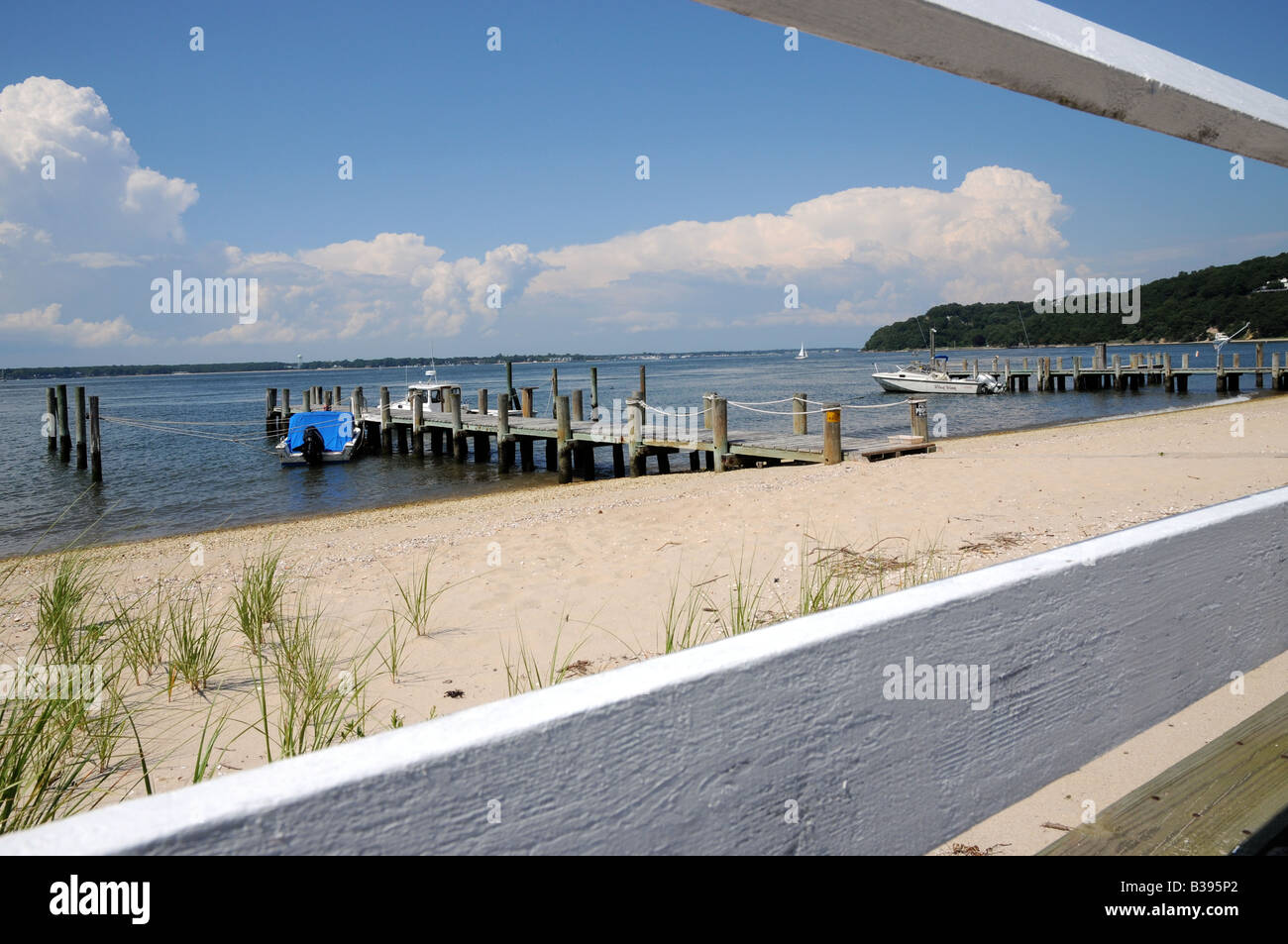 Crescent Beach Shelter Island New York Stock Photo - Alamy