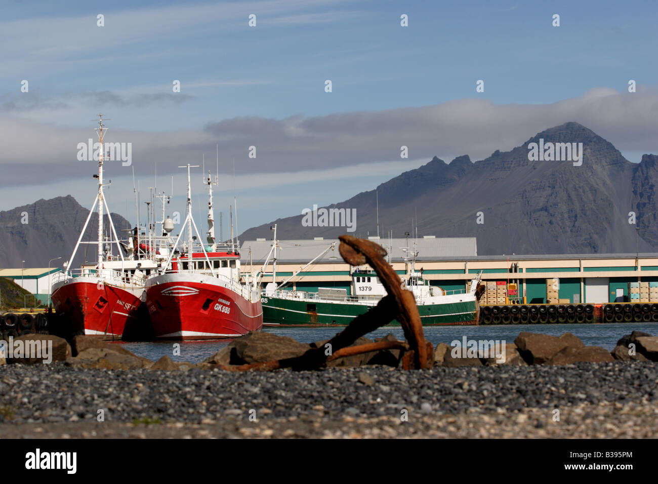 Harbour in Hofn , Iceland Stock Photo - Alamy