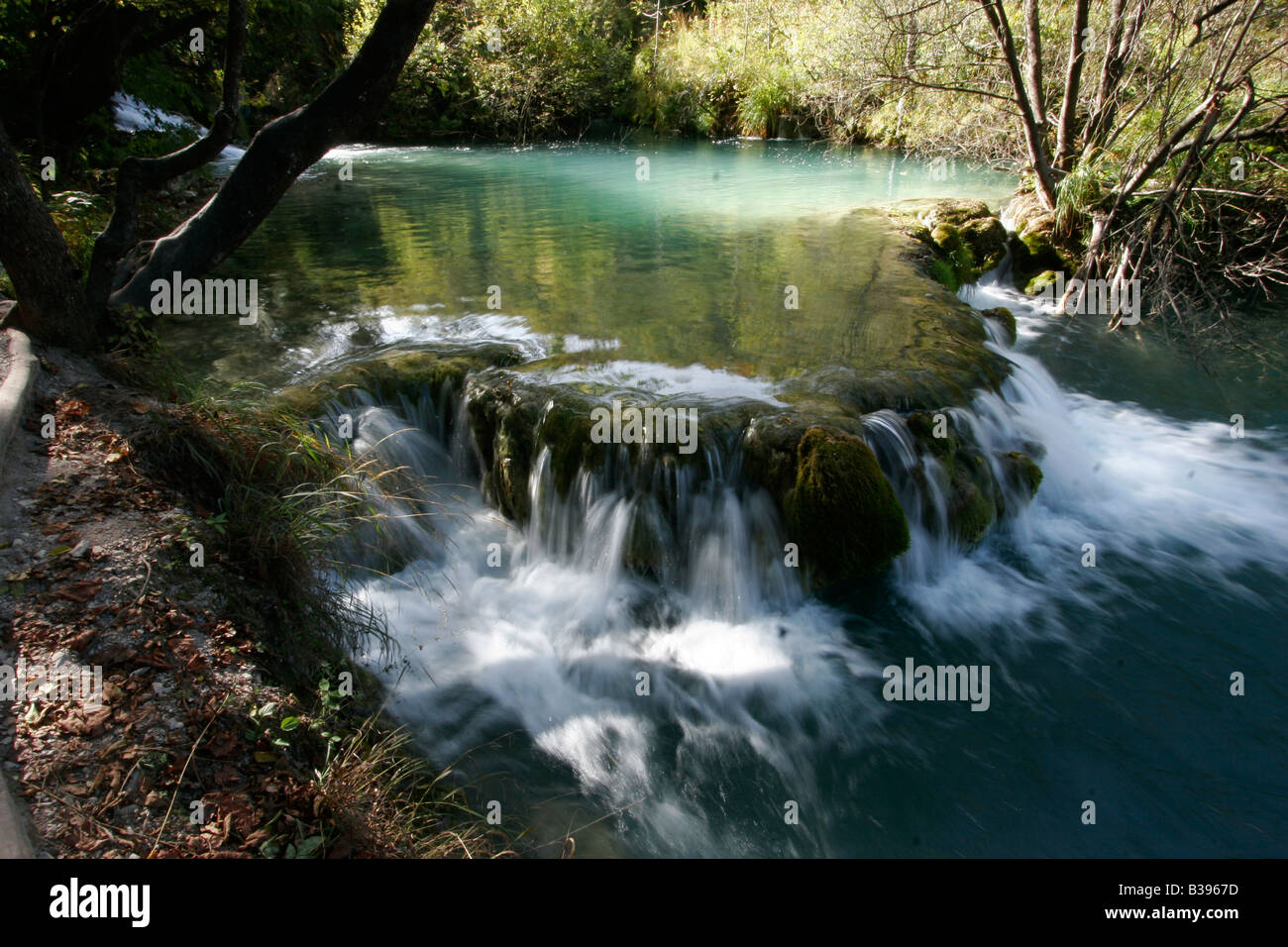 waterfall at Plitvice Lakes National Park in Croatia Stock Photo - Alamy