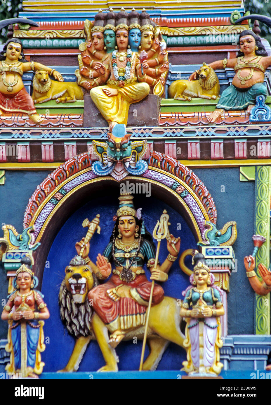 1069 Hindu Temple Alleppey Kerela State India Stock Photo - Alamy