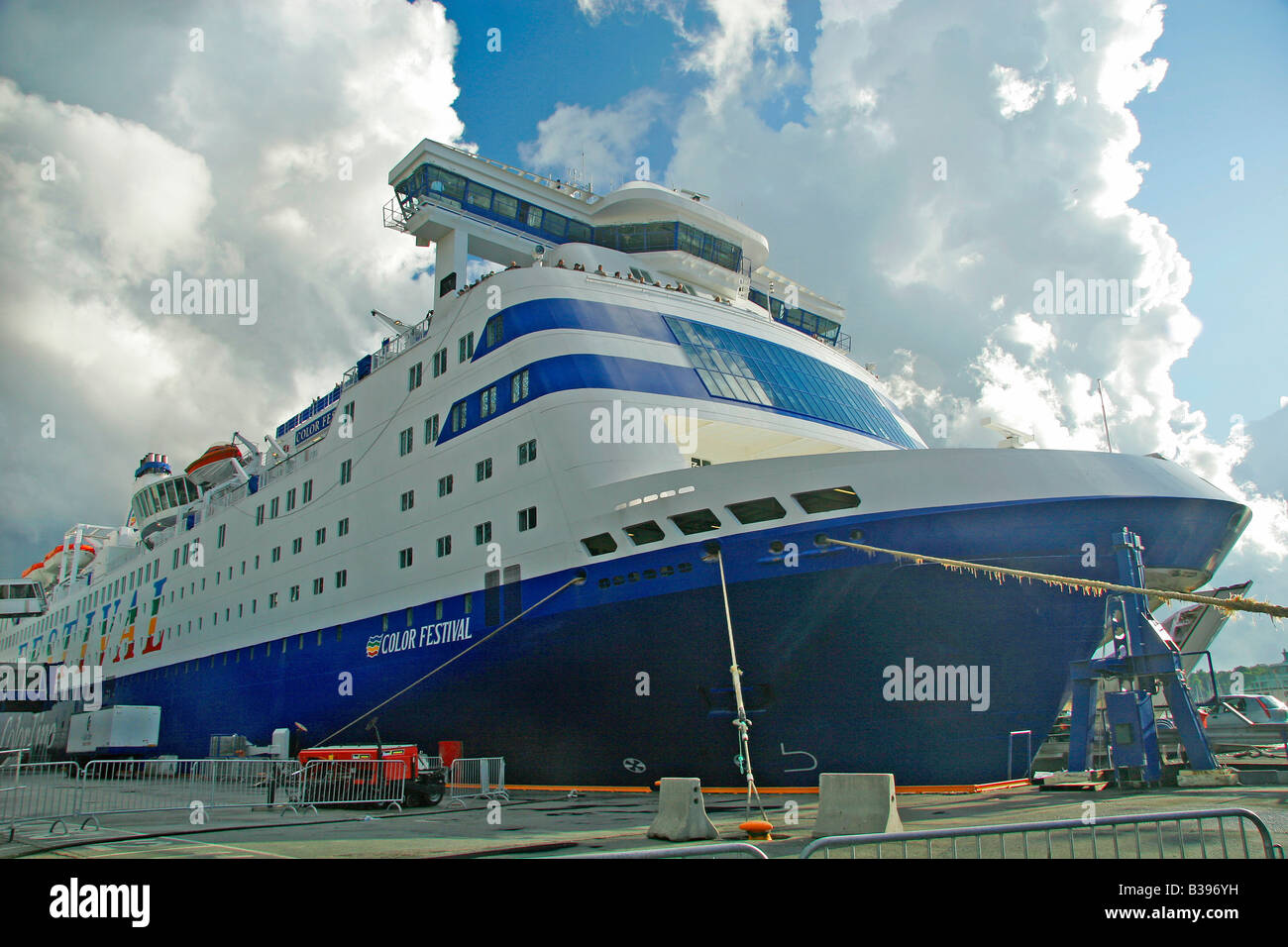 Color Line Ferry Boat To Norway Stock Photos & Color Line Ferry Boat To ...