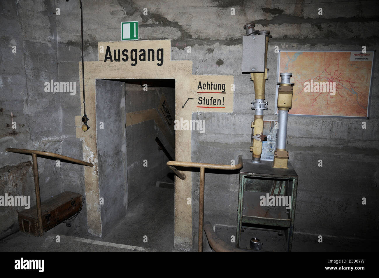 Original German World War Two air raid shelter, Berlin Stock Photo - Alamy
