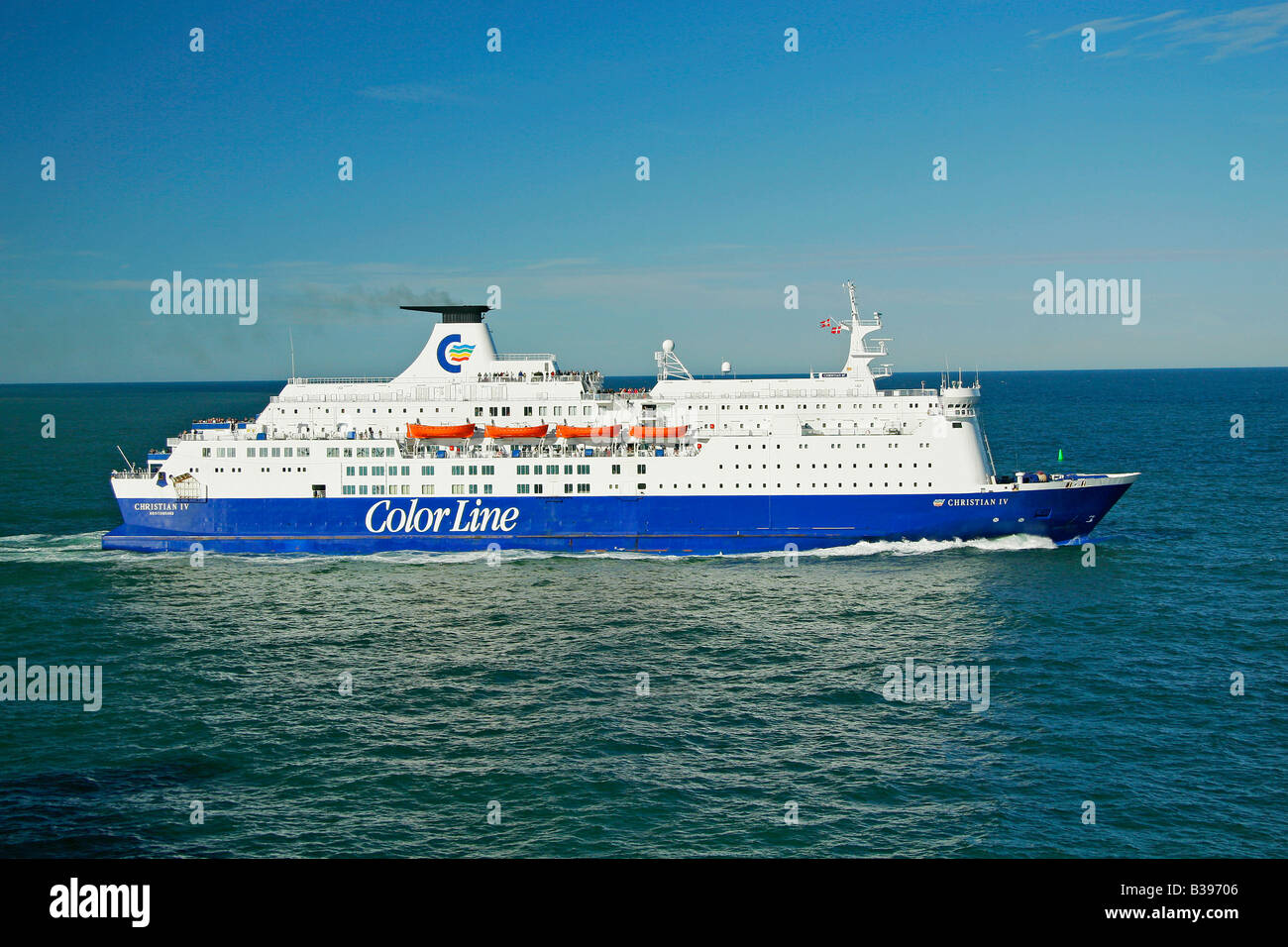 Color Line Ferry Boat To Norway Stock Photos & Color Line Ferry Boat To ...