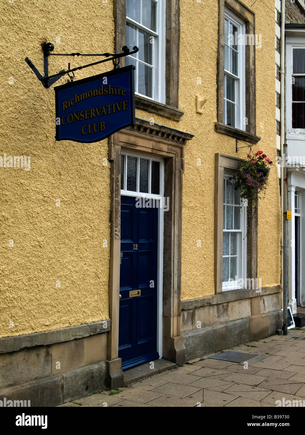 Richmondshire Conservative Club Richmond North Yorkshire Stock Photo ...