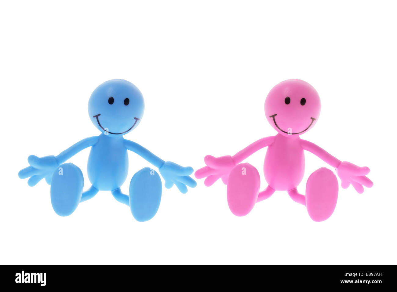 Smiley Rubber Figures Stock Photo - Alamy