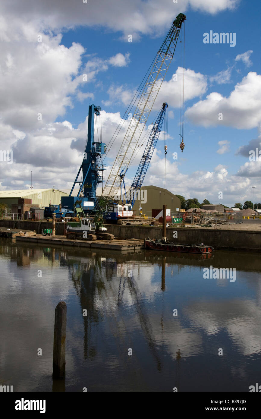 port of boston the wash the haven boston lincolnshire england Stock ...