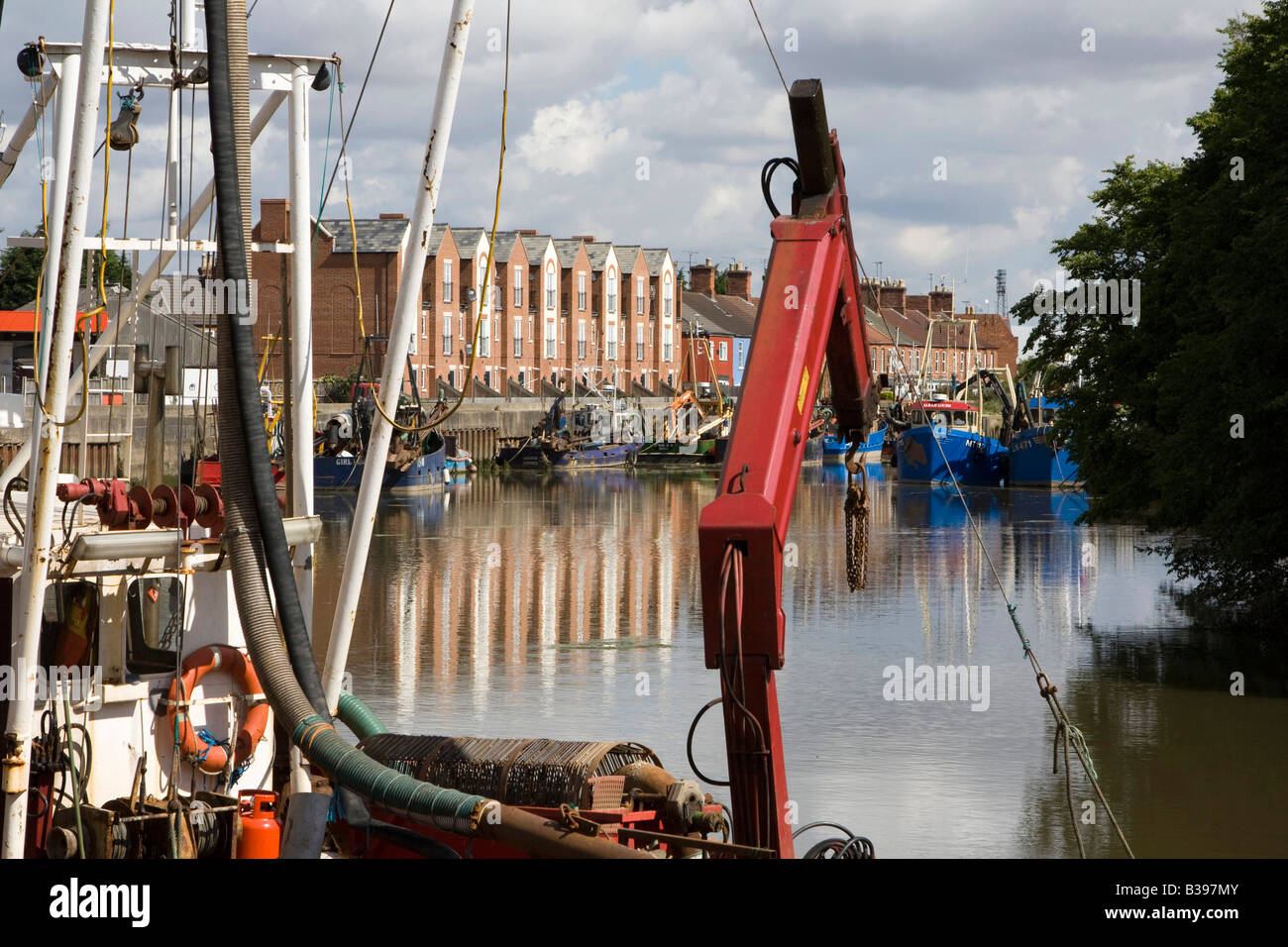the haven riverside boston town centre lincolnshire england Stock Photo ...