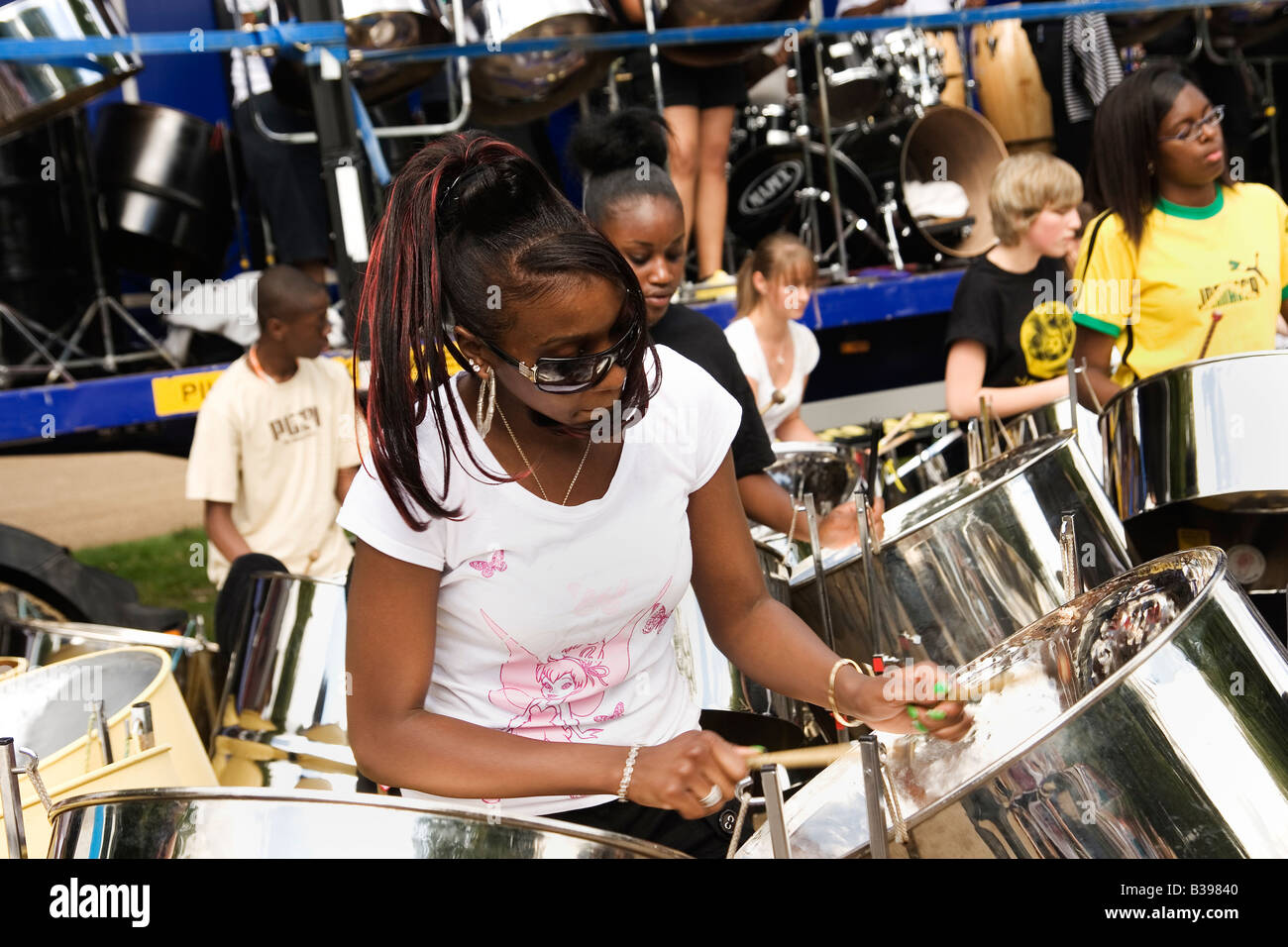 Caribbean carnival instrument hi-res stock photography and images - Alamy