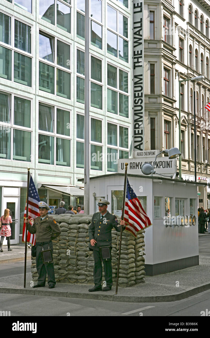 Deutschland, Germany, Berlin, Checkpoint Charlie Stock Photo - Alamy