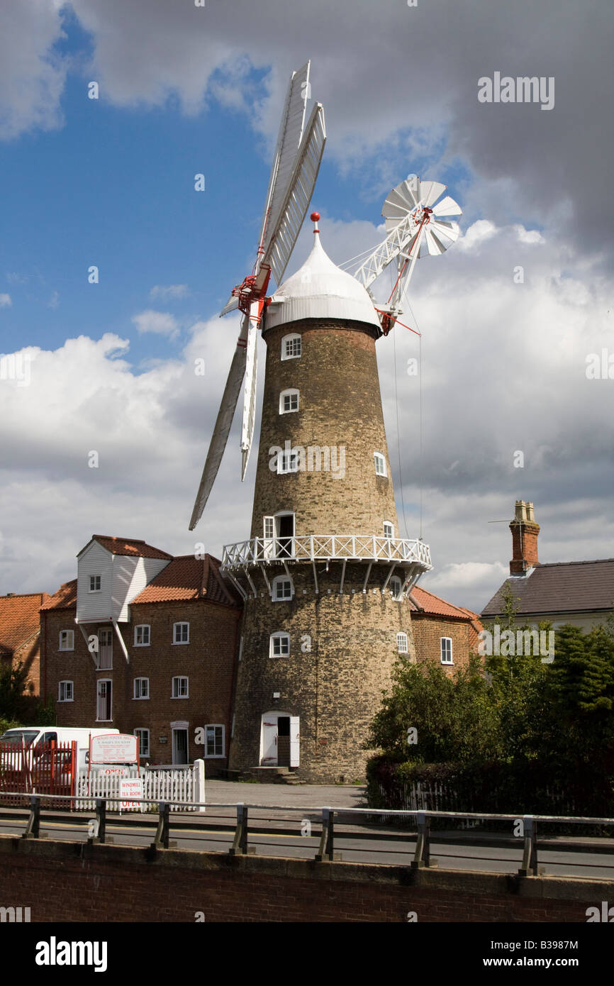Maud Foster Windmill built 1819 in town of Boston Lincolnshire England ...