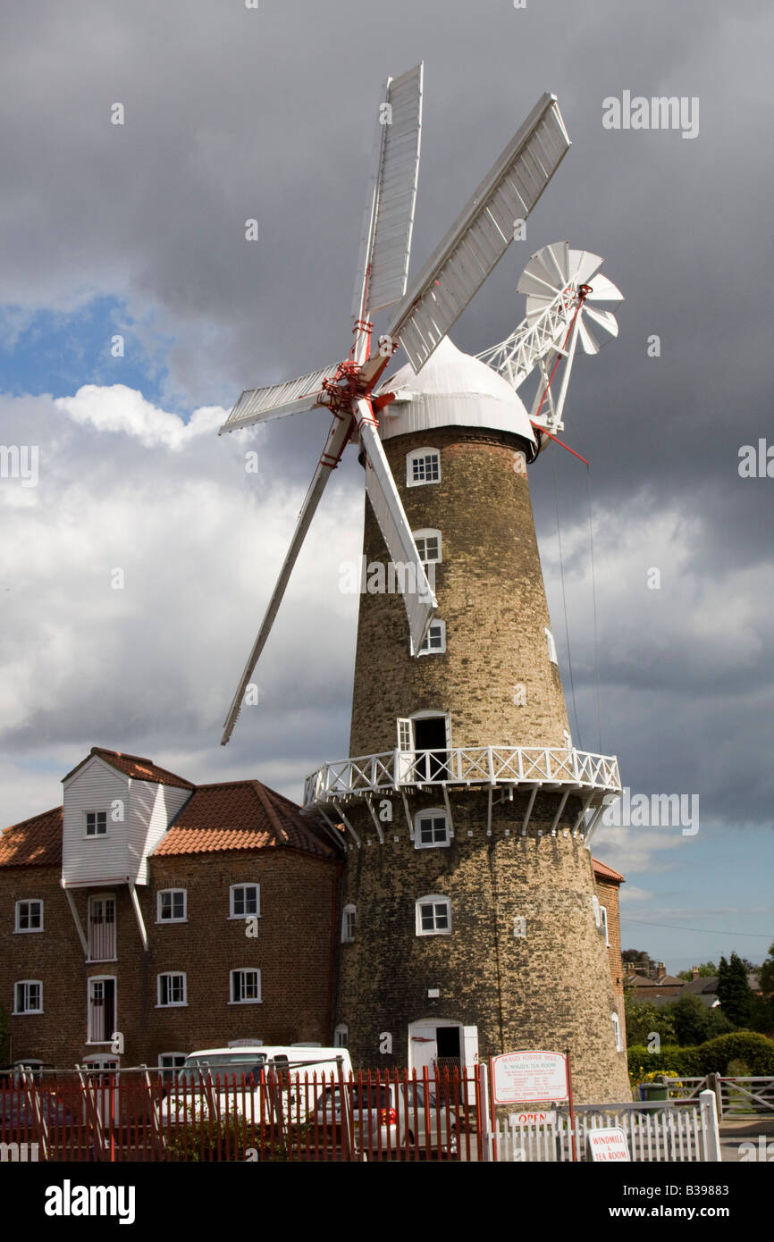 Maud Foster Windmill built 1819 in town of Boston Lincolnshire England ...