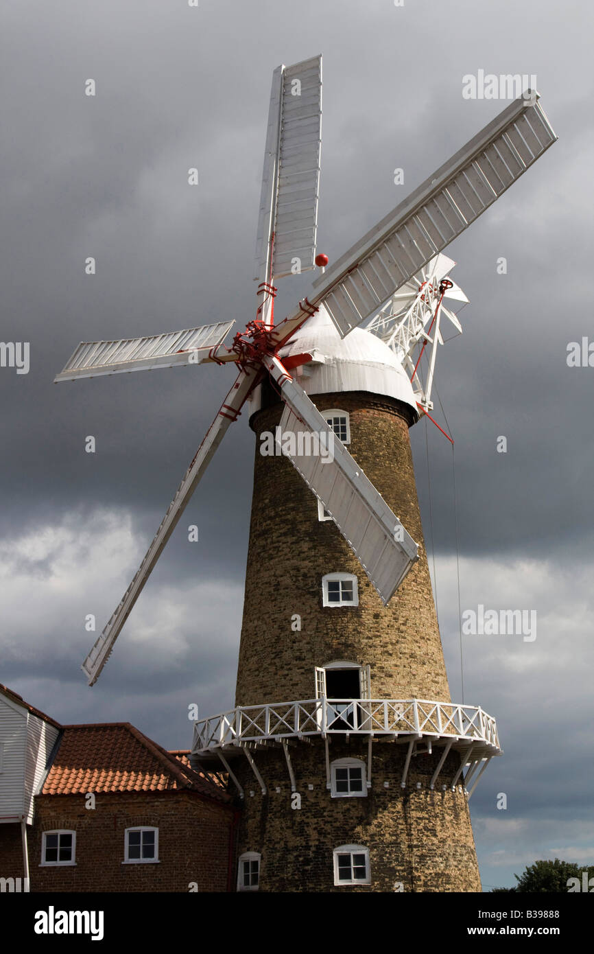 Maud Foster Windmill built 1819 in town of Boston Lincolnshire England ...