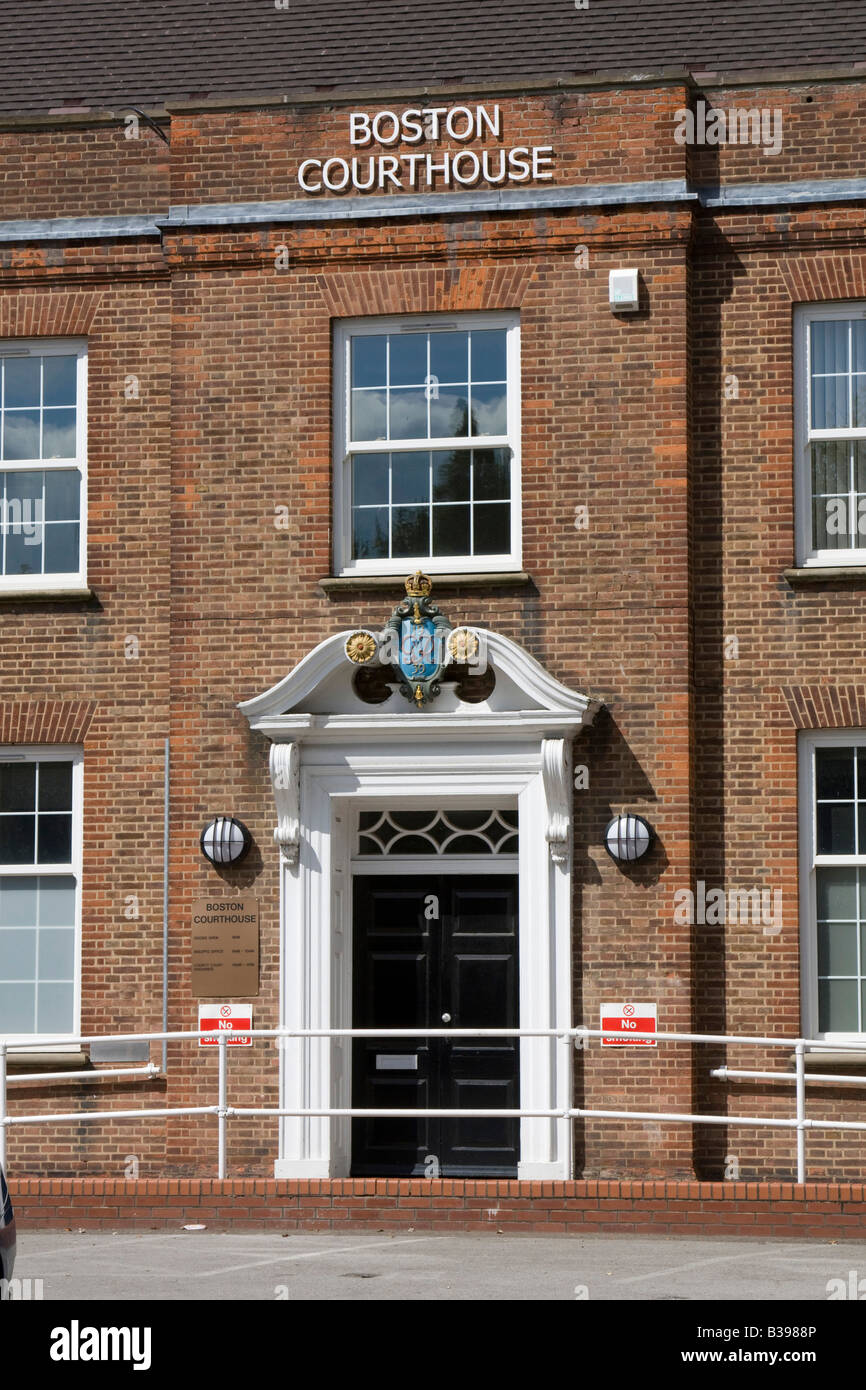 boston courthouse lincolnshire town centre england uk gb Stock Photo ...
