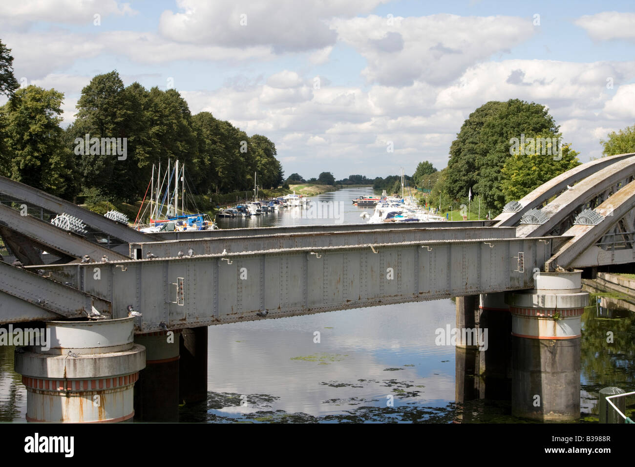 railway bridge river witham boston lincolnshire england uk gb Stock ...