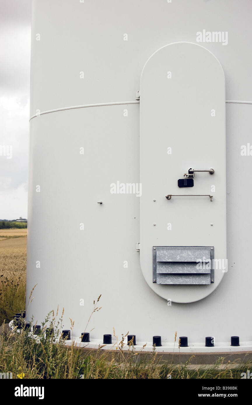 Maintenance Door to a wind turbine Stock Photo - Alamy