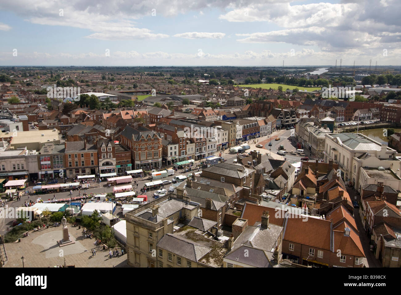 view from tower of The Boston parish church Saint Botolph, known ...