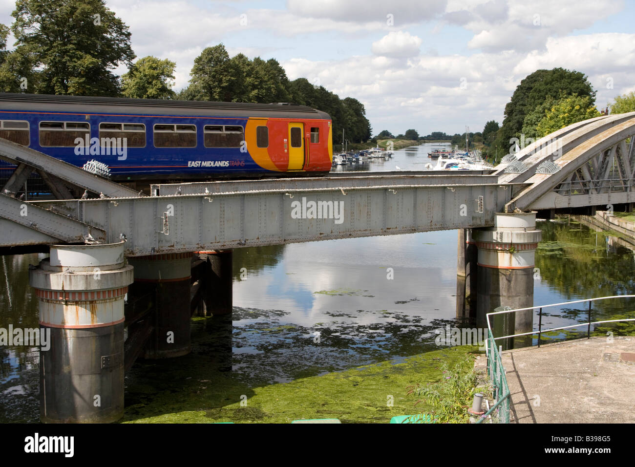 railway bridge river witham boston lincolnshire england uk gb Stock ...
