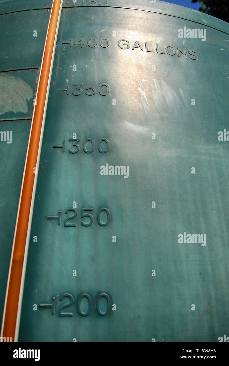Level mark on oil tank Stock Photo - Alamy