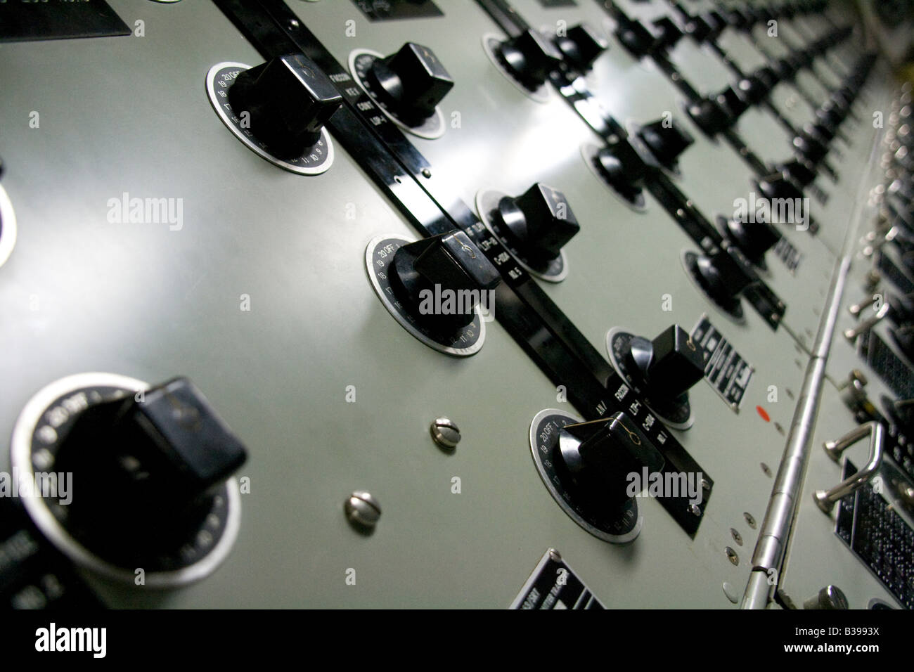 Row of old fashioned dials Stock Photo - Alamy