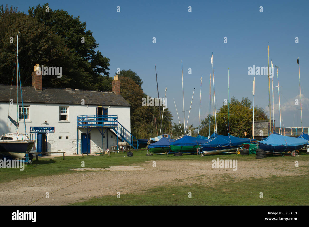 Boats at Lydney Yacht Club Stock Photo - Alamy