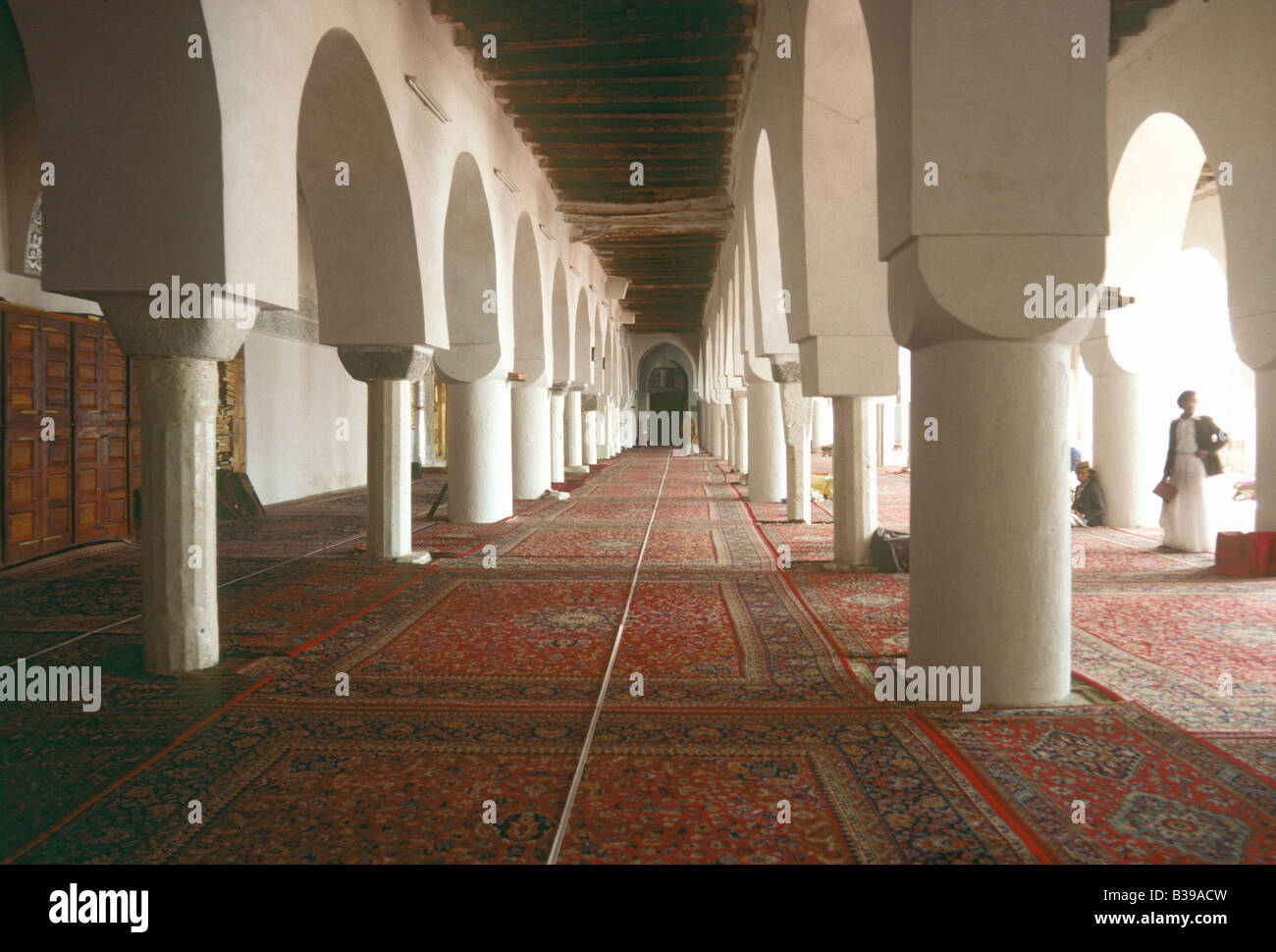 main prayer hall, Great Mosque, Sanaa, Yemen Stock Photo - Alamy
