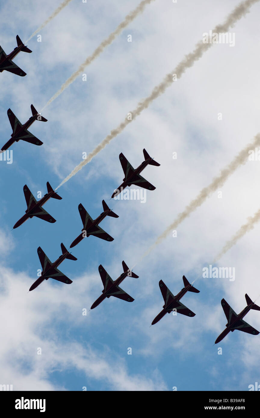 Royal Air Force Aerobatic Team, The Red Arrows Stock Photo - Alamy