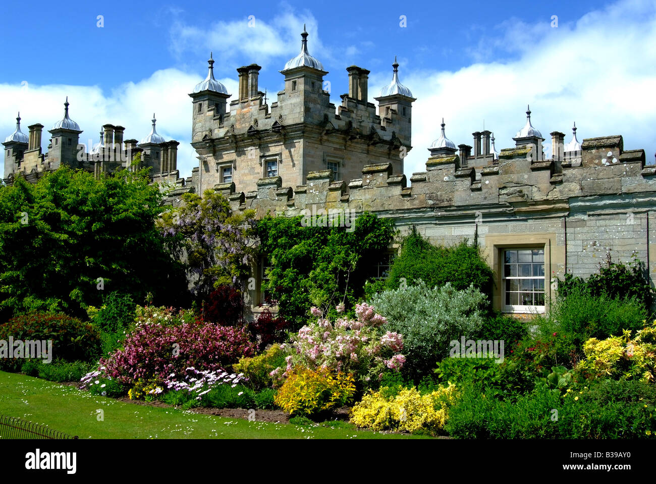 uk scotland borders roxburgh floors castle Stock Photo - Alamy