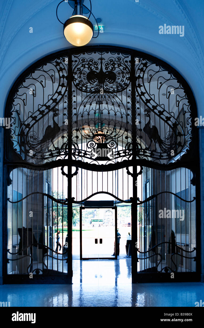 The gate of the Gresham palace in Budapest Hungary Stock Photo - Alamy