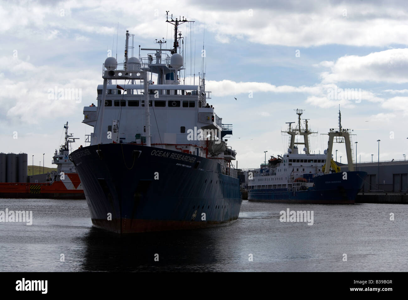 Gardline Ocean Researcher in Aberdeen harbour Stock Photo - Alamy
