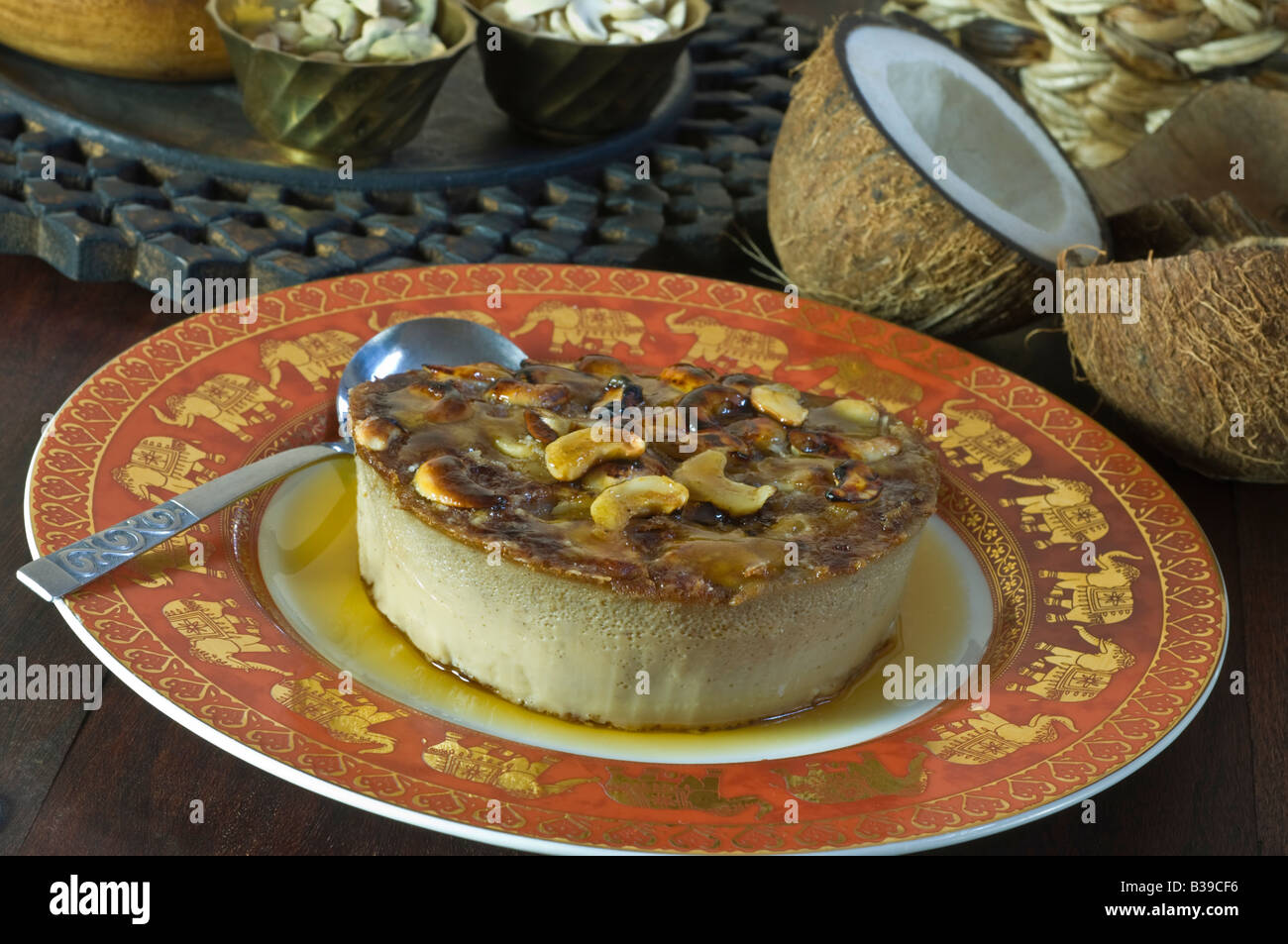 Watalappam Sri Lanka Dessert Food Stock Photo - Alamy