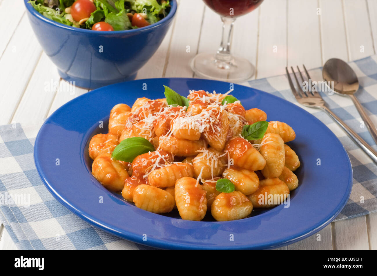 Gnocchi in tomato sauce Italy Food Stock Photo - Alamy