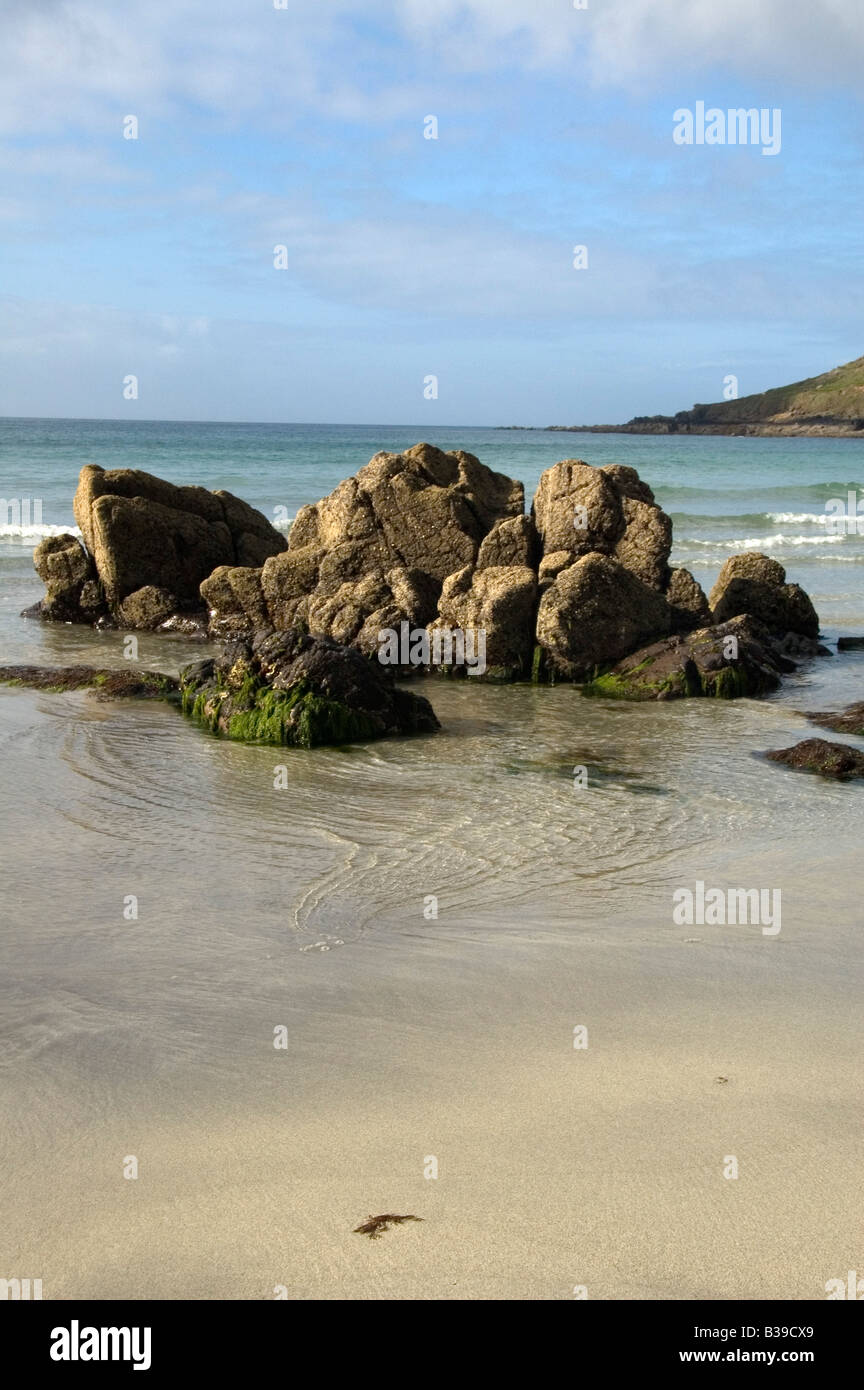 Porthbeer Cove Coverack Cornwall England UK Stock Photo - Alamy