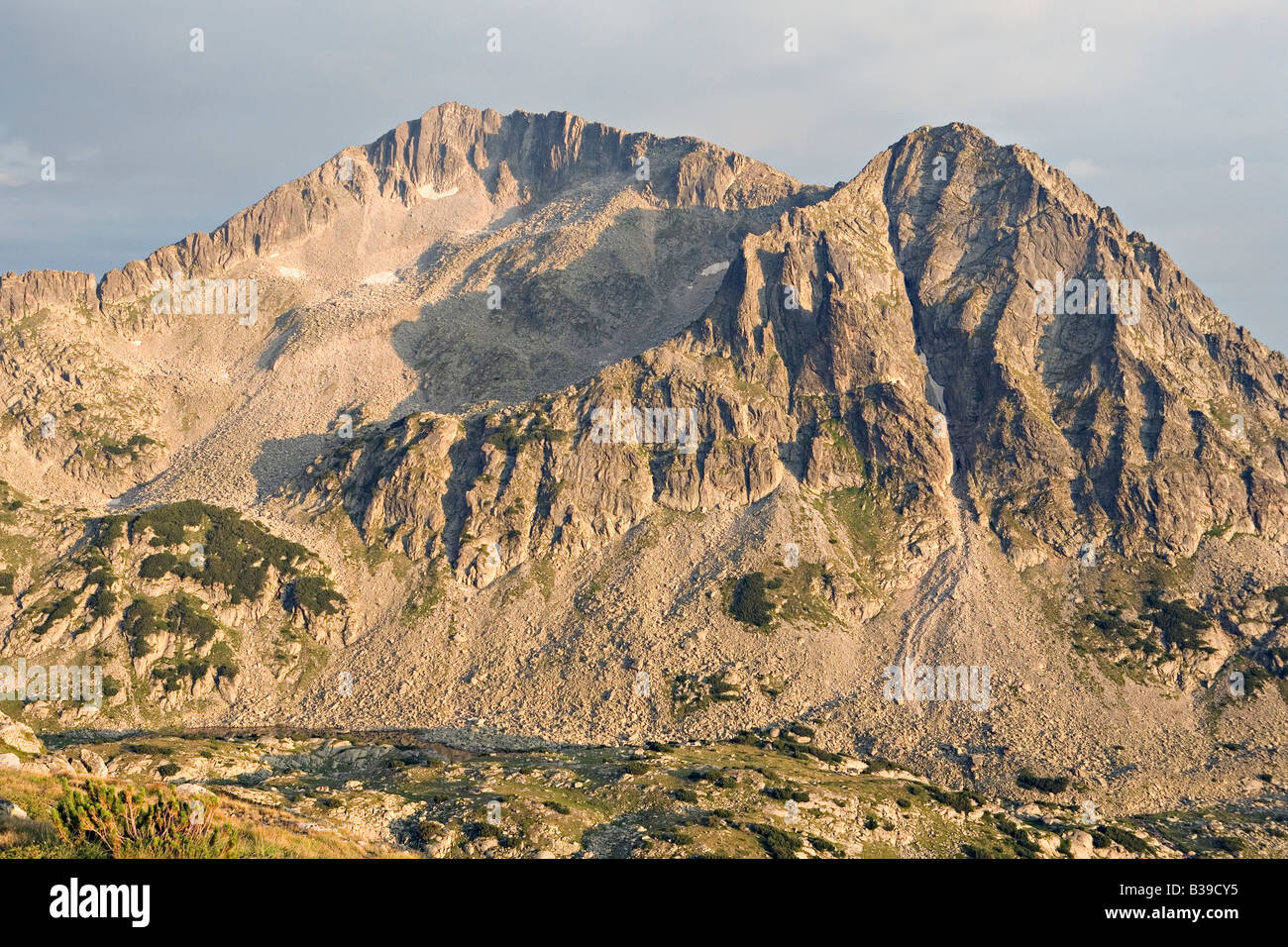 Kamenitza left and Kamenishka Kukla right mountain peaks in World ...