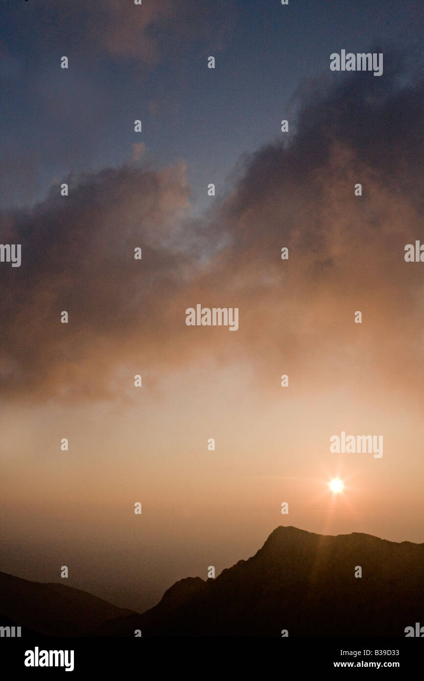 Dawn over mountains hi-res stock photography and images - Alamy