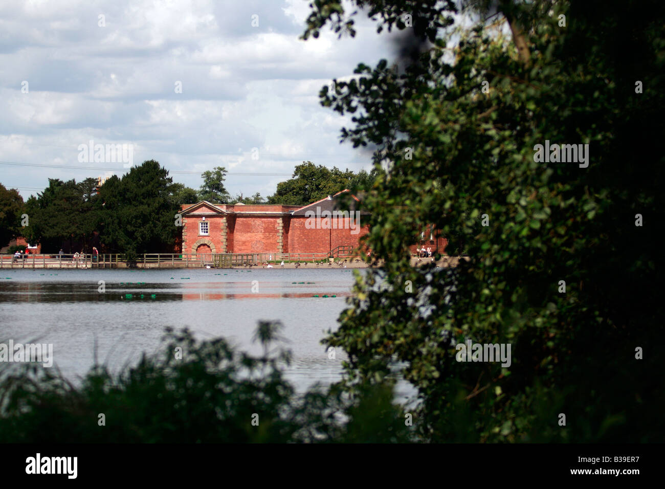 The Mill viewed from across the lake Rufford Abbey and Country Park ...