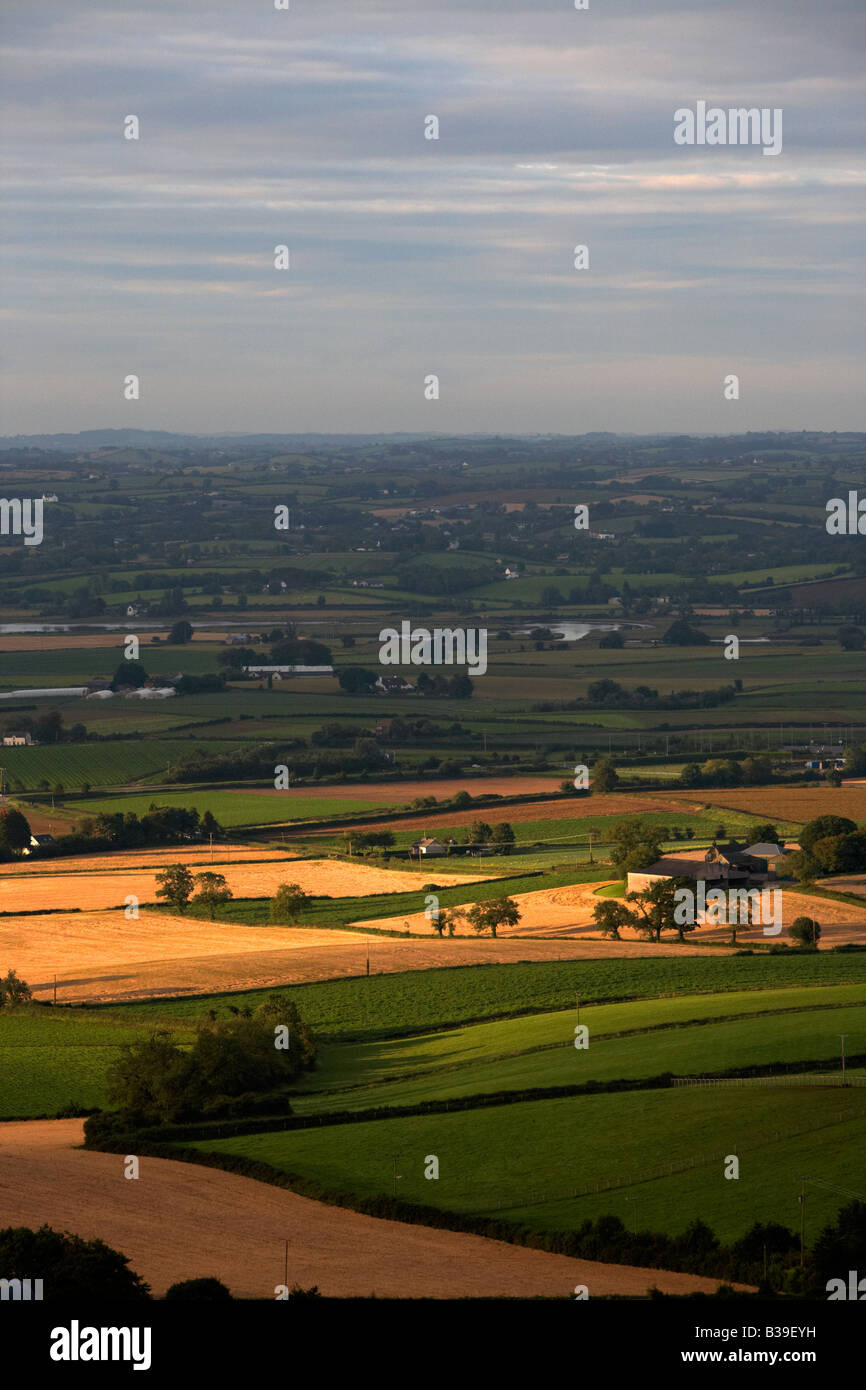 rolling fields countryside and farmland near newtownards country down ...