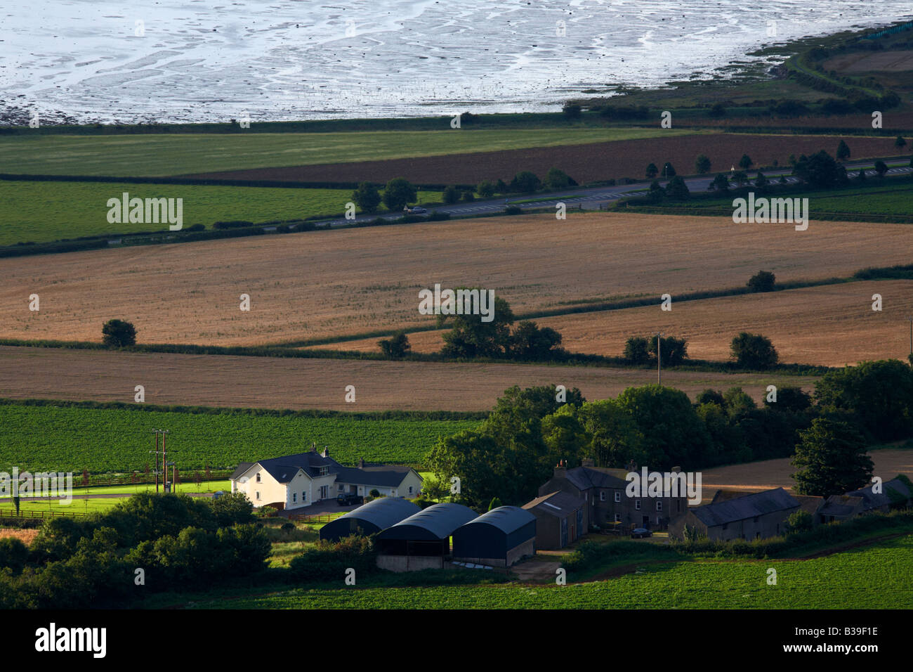 rolling fields countryside and farmland near newtownards country down ...