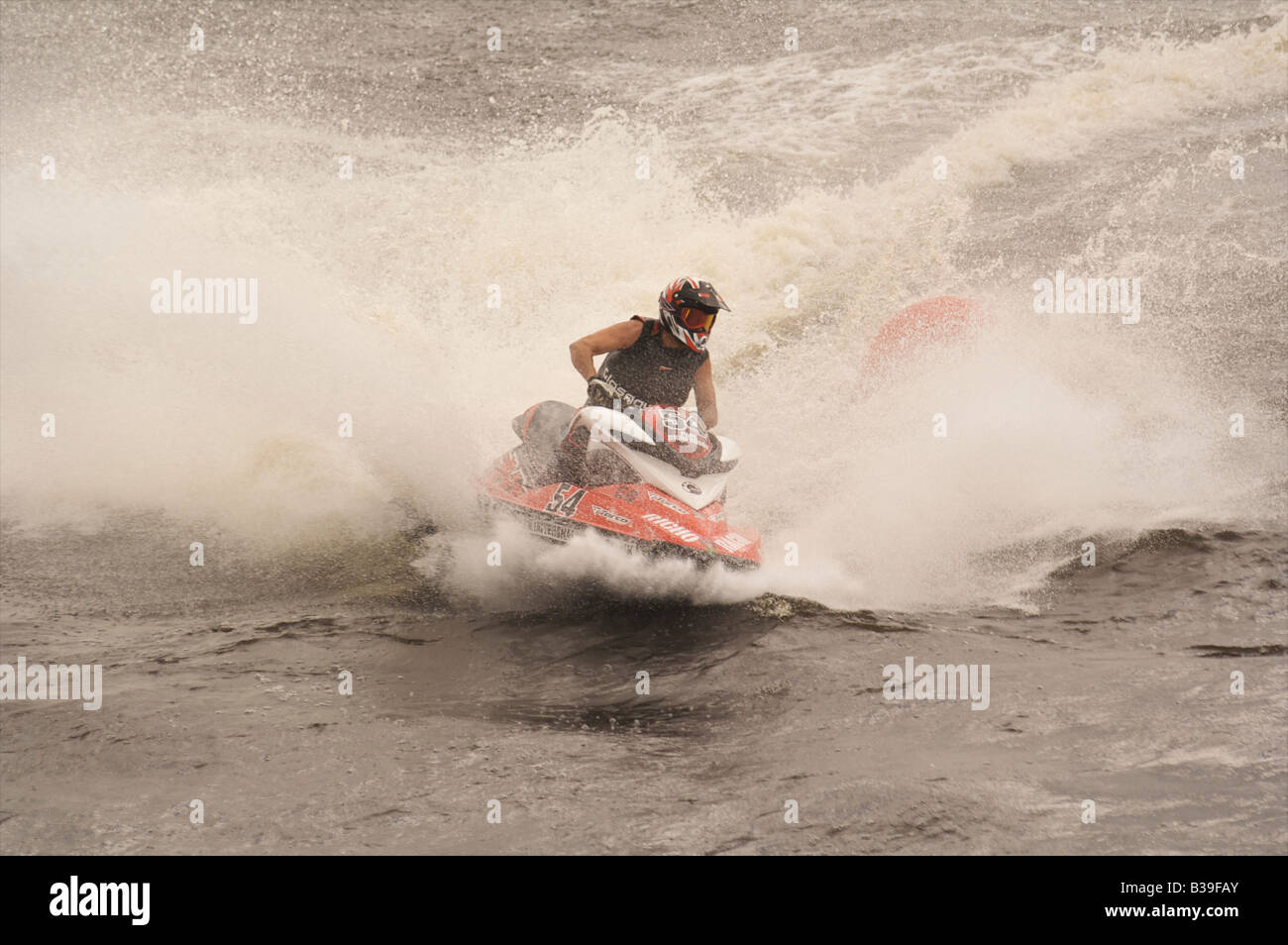 glasgow river festival 2008 jet ski race Stock Photo - Alamy