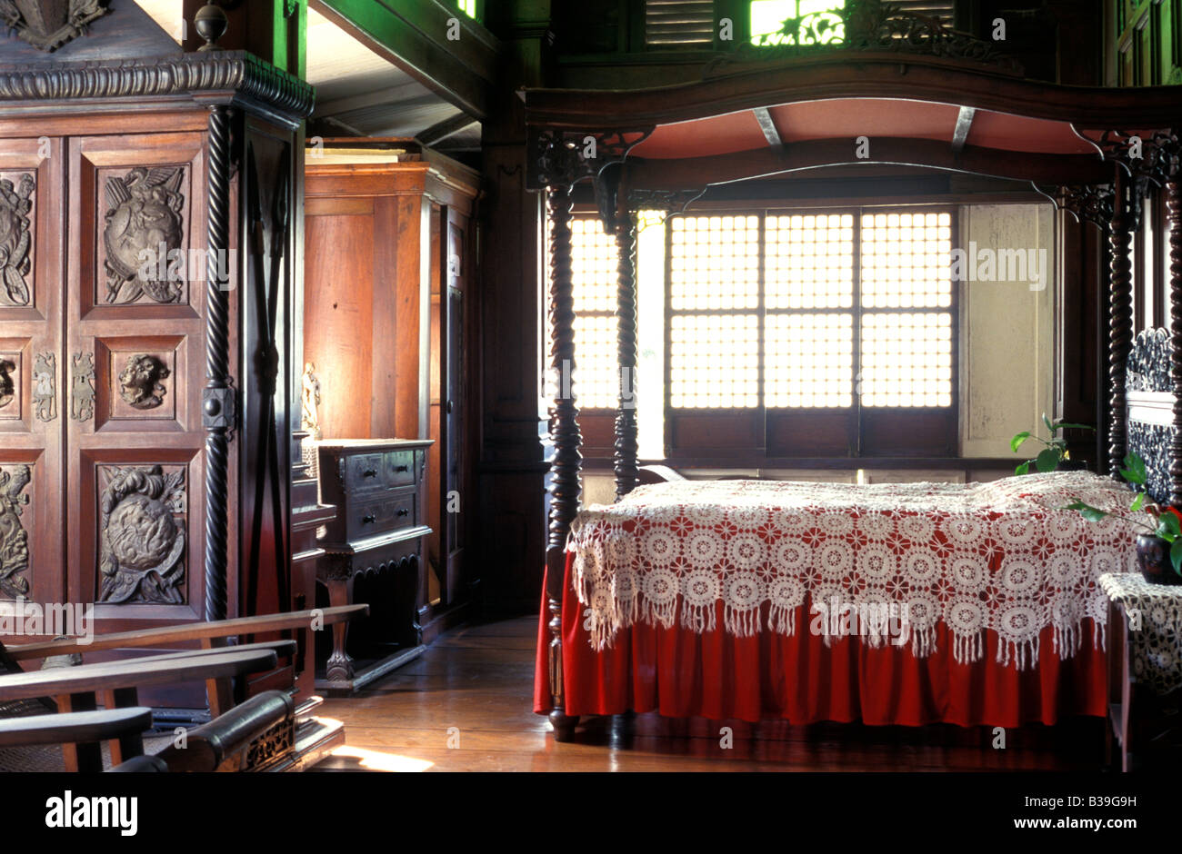 aguinaldo house bedroom luzon philippines Stock Photo - Alamy