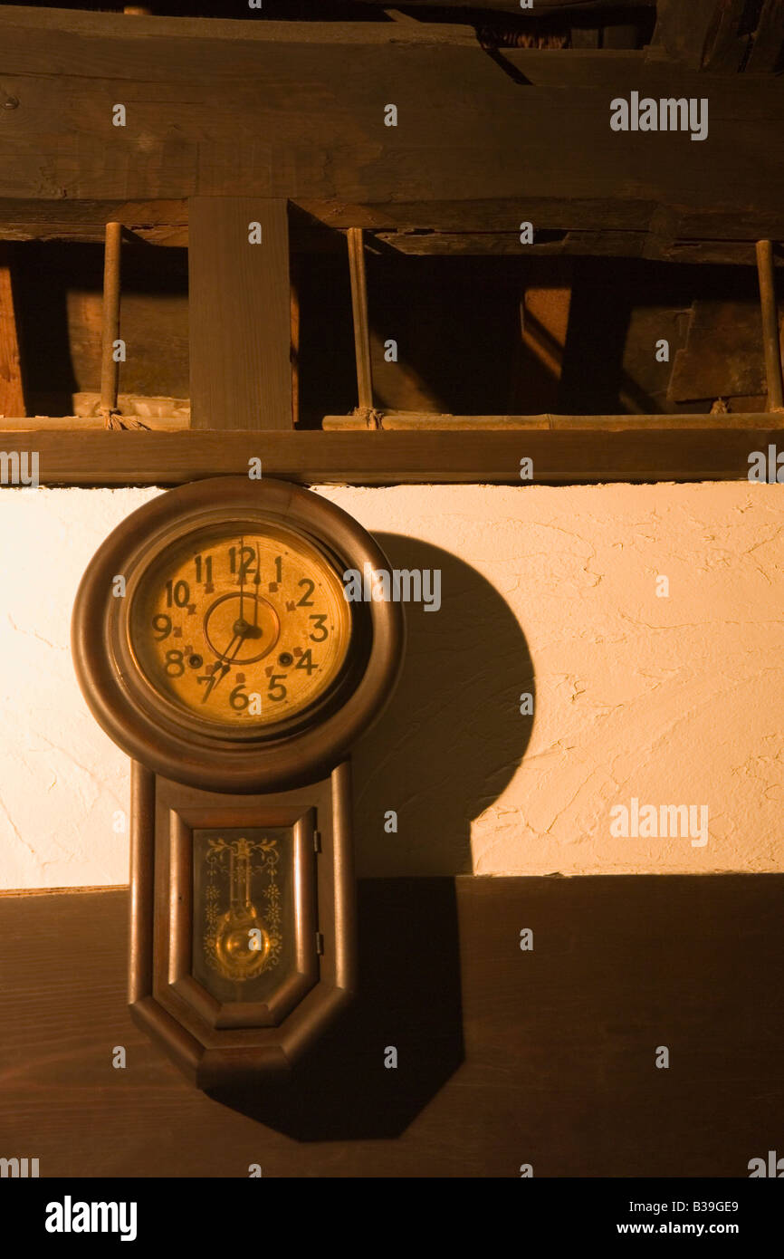 Antique wall clock Stock Photo - Alamy