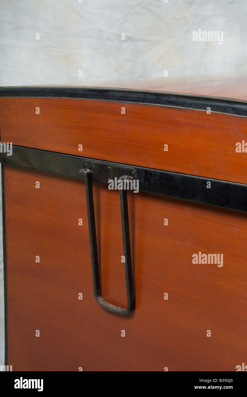 Close up of antique box handle Stock Photo - Alamy